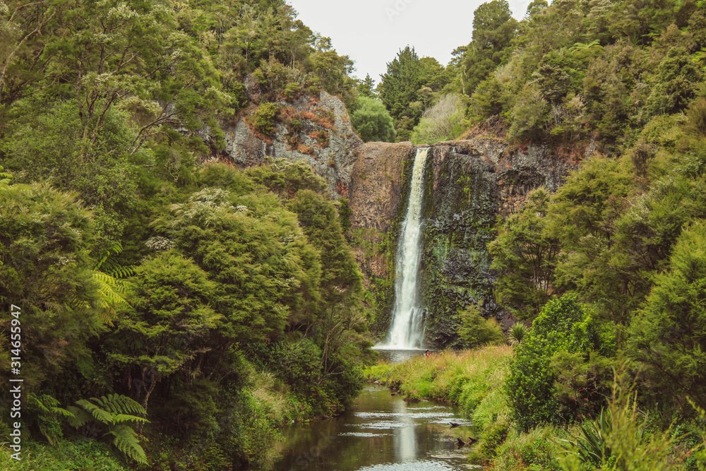 Hunua Falls at Hunua Ranges Regional Park on the North Island of New ...