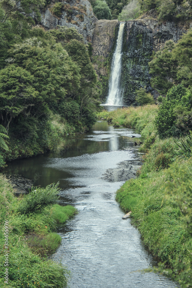 Hunua Falls at Hunua Ranges Regional Park on the North Island of New ...
