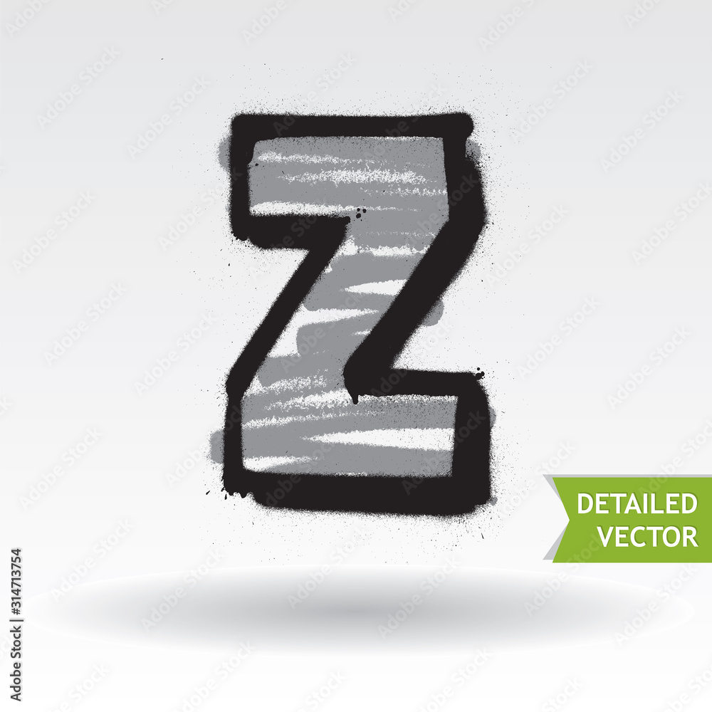 Graffiti alphabet. Highly detailed vector font Stock Vector | Adobe Stock
