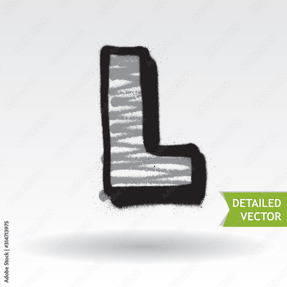Graffiti alphabet. Highly detailed vector font Stock Vector | Adobe Stock
