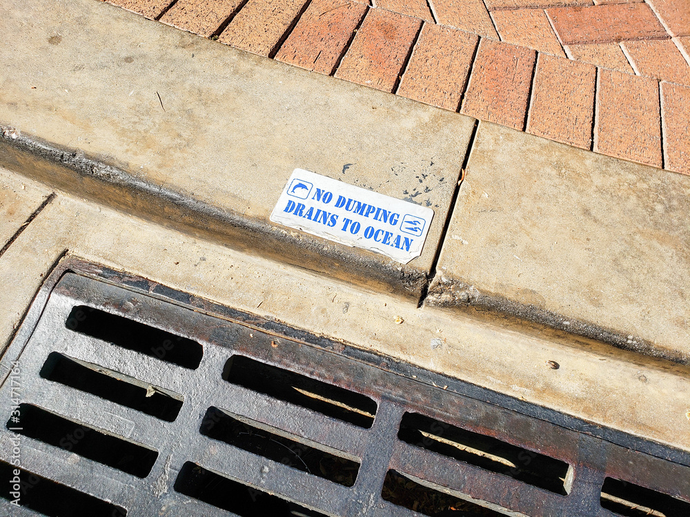 No Dumping Drains To Ocean