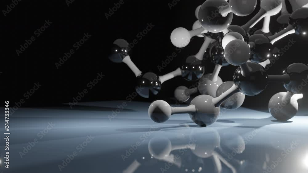 physics molecule model. Science or medical background with molecules ...