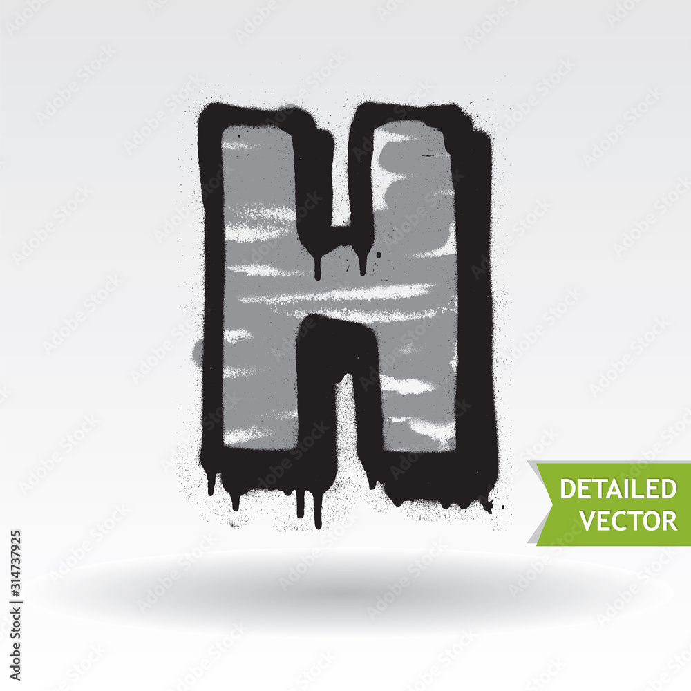 Graffiti alphabet. Highly detailed vector font Stock Vector | Adobe Stock