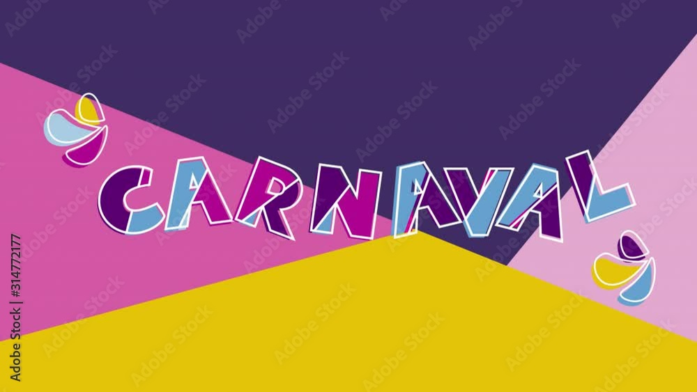 Brazilian Carnival animated background. Colorful 2d animation for Carnaval. Stock Video | Adobe ...