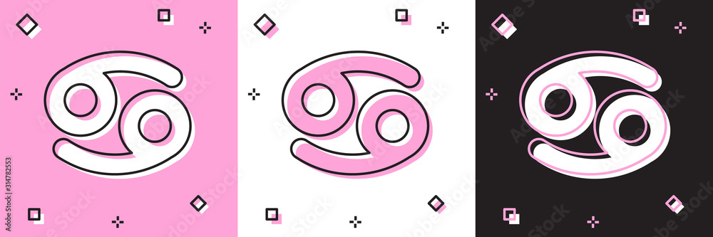 Pink Cancer Zodiac Sign