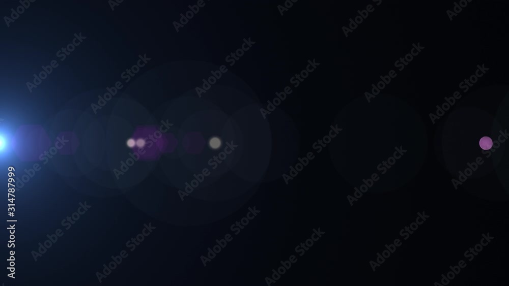 Optical Lens Flare Effect, Edge Light Leak, Glowing Burst, Flicker ...