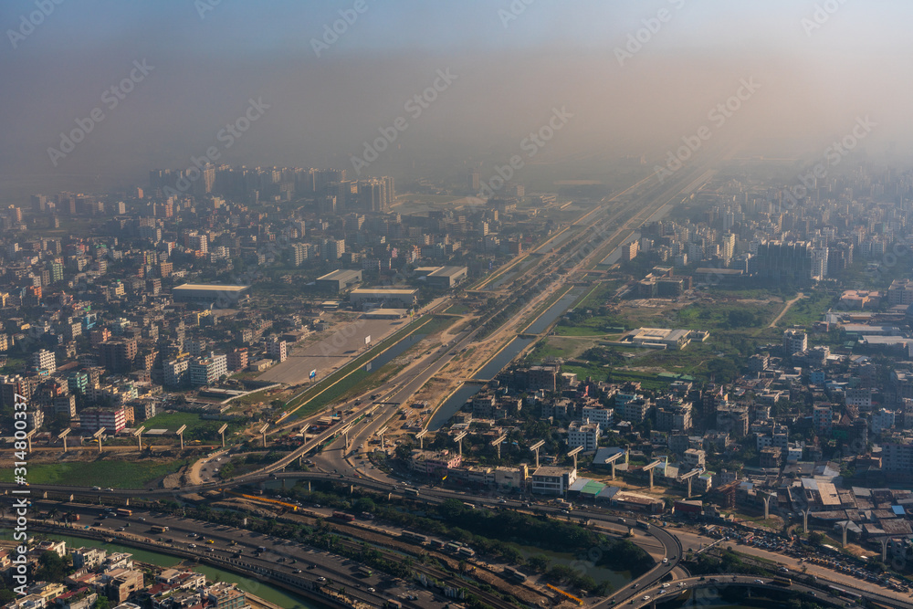 Aerial view of Dhaka city, Bangladesh Stock Photo | Adobe Stock