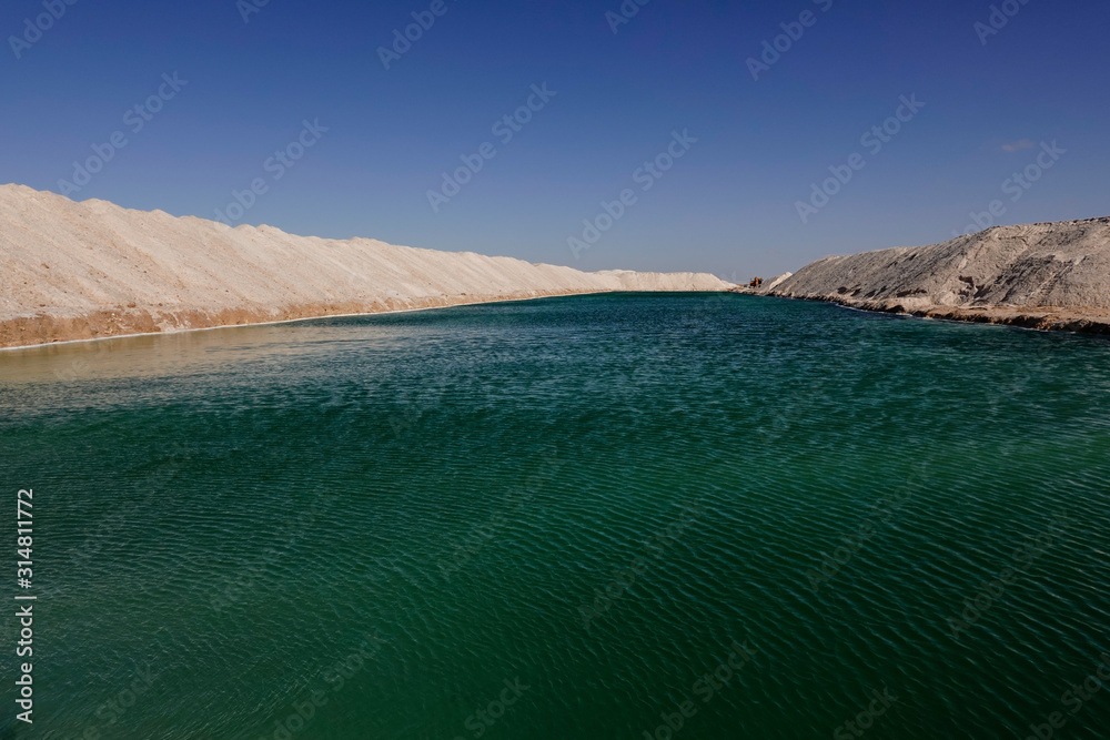 Siwa Oasis, Egypt The Siwa salt lakes which are used ot produce salt ...