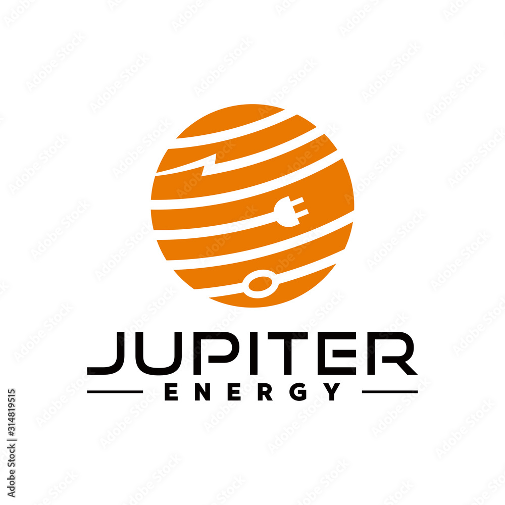 Jupiter energy logo. Jupiter logo Stock Vector | Adobe Stock