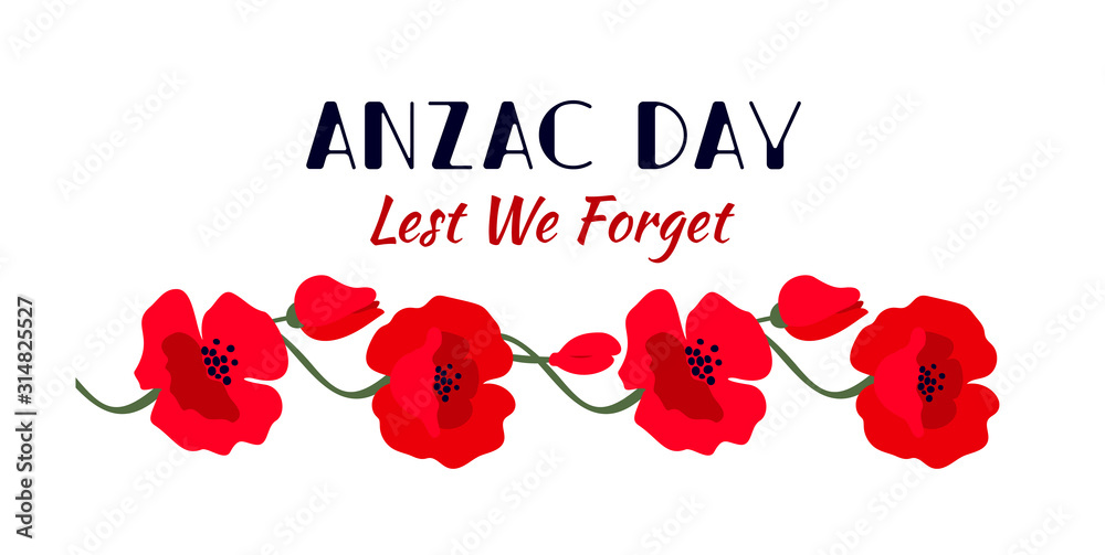 Horizontal banner with red poppy flowers - a symbol of International ...