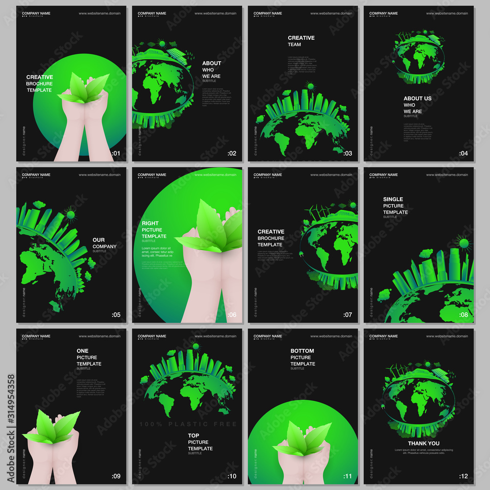 A4 brochure layout of covers design templates for flyer leaflet, A4 ...