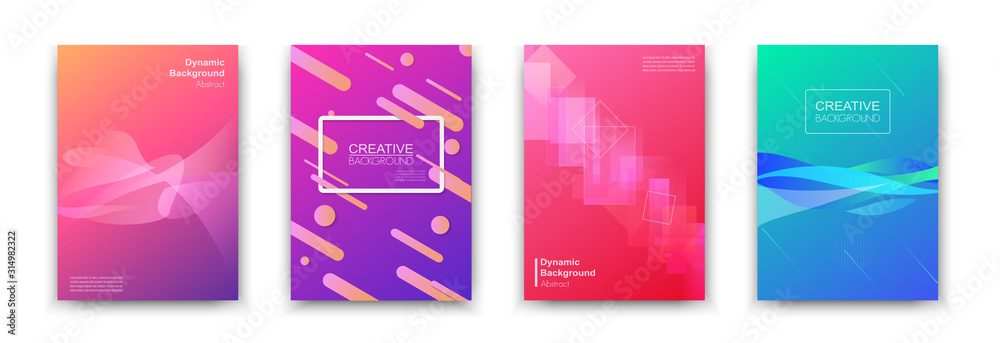 Vector Brochure Flyer design Layout template, size A4, Curve design ...