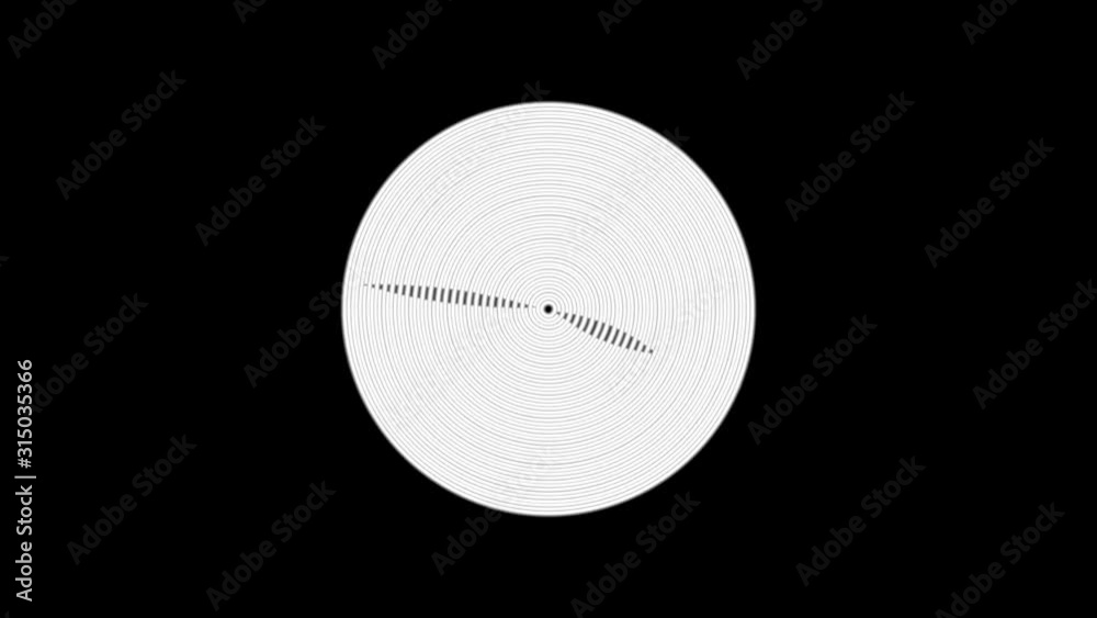 Motion background with spinning clock in 12 hour seamless loop (Full HD ...