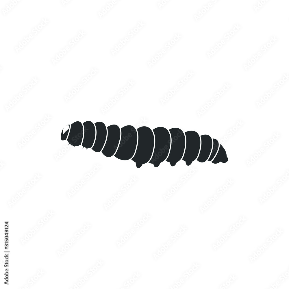 caterpillar icon template color editable. caterpillar symbol vector ...