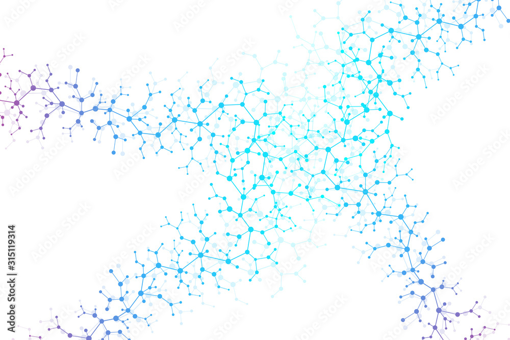 Scientific molecule background for medicine, science, technology ...