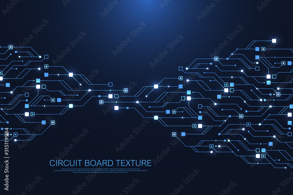 Technology abstract circuit board texture background. High-tech ...