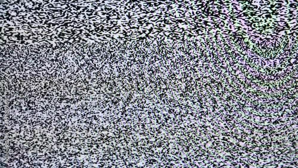 Static white noise, no channel, static noise no frequency Stock Video ...