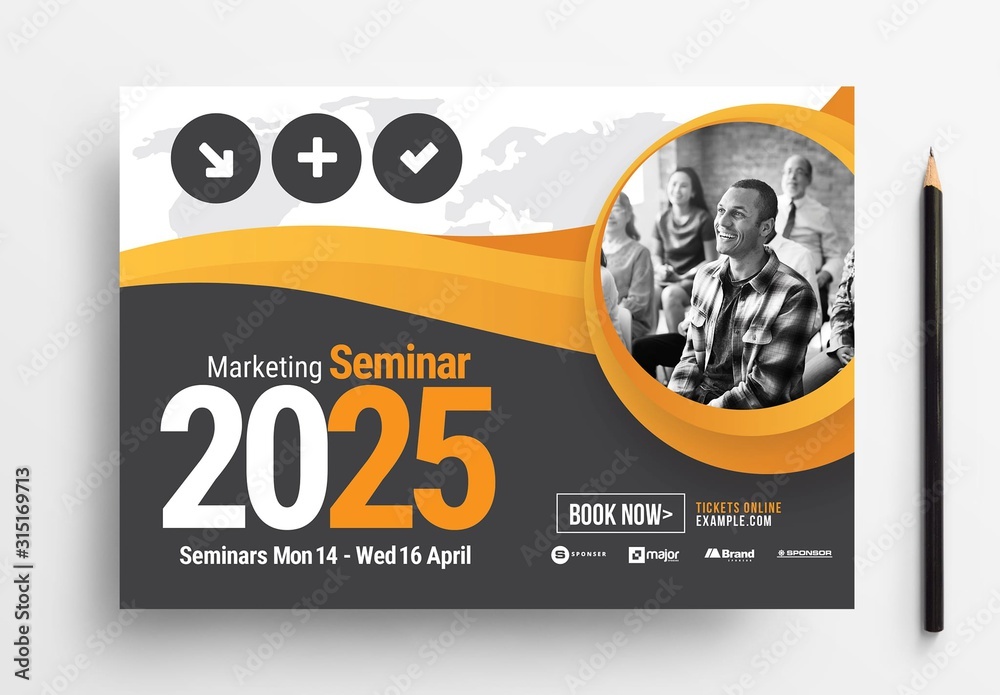 Business Event Flyer Template for Conferences and Seminars Stock ...