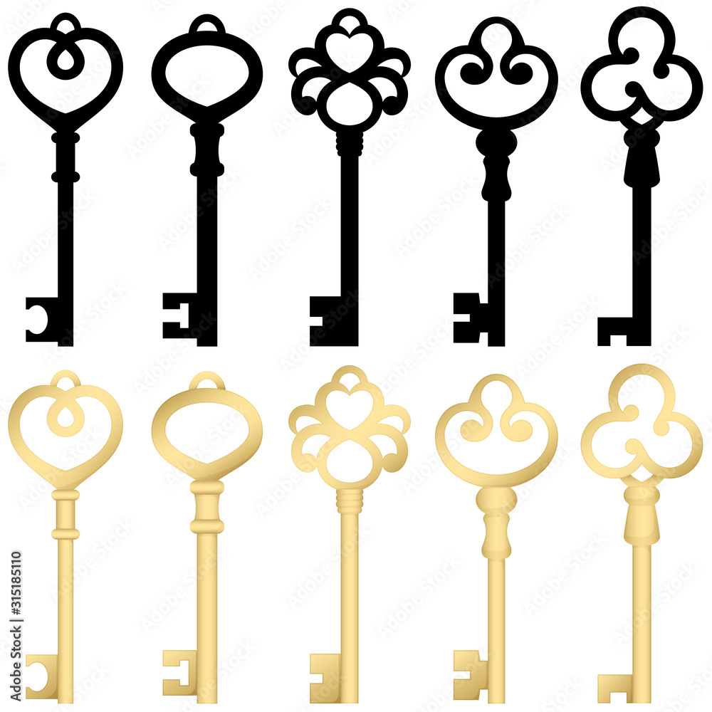 Skeleton Keys Vector