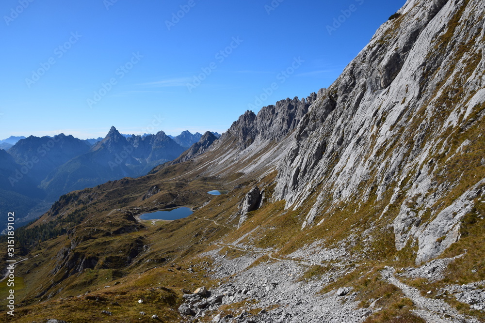 Alpi Carniche - Monte Lastroni e Laghi d'Olbe Stock Photo | Adobe Stock