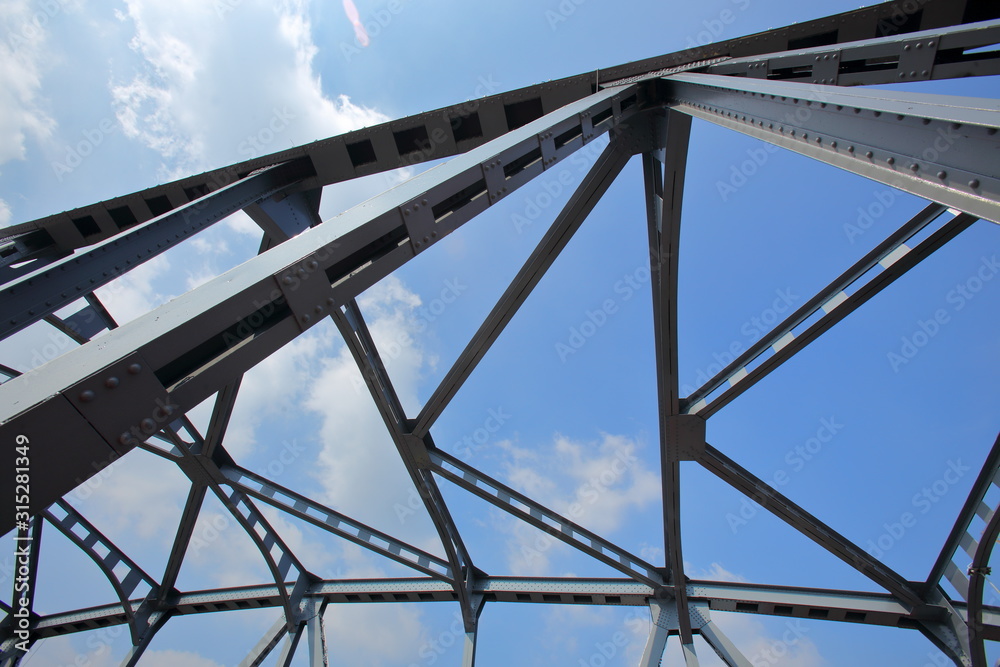 Structural steel bridge,Krung Thon Bridge,Saphan Sang Hi is a bridge ...