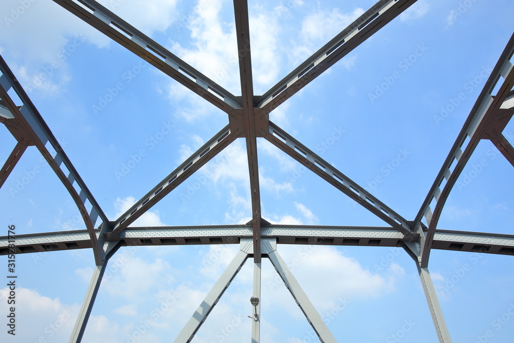 Structural steel bridge,Krung Thon Bridge,Saphan Sang Hi is a bridge ...
