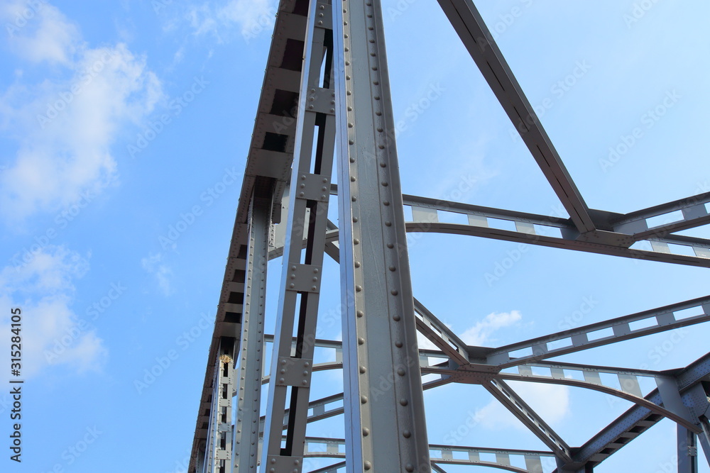 Structural steel bridge,Krung Thon Bridge,Saphan Sang Hi is a bridge ...