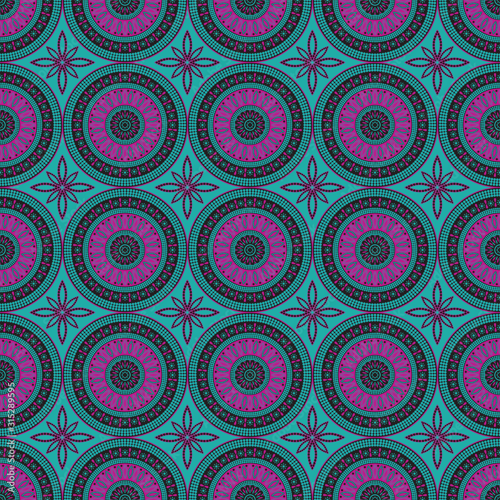 Mandala Textile Design Stock Vector | Adobe Stock