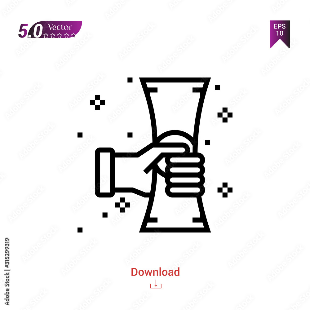 Outline suborn icon. suborn icon vector isolated on white background ...