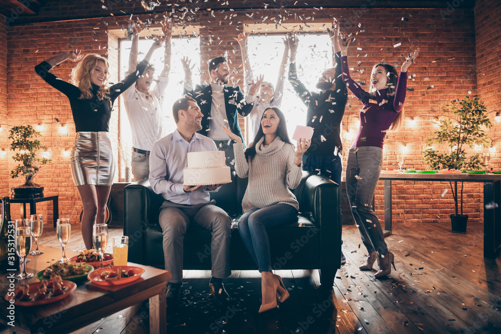 Thank you guys. Photo of group best friends arranging surprise baby ...