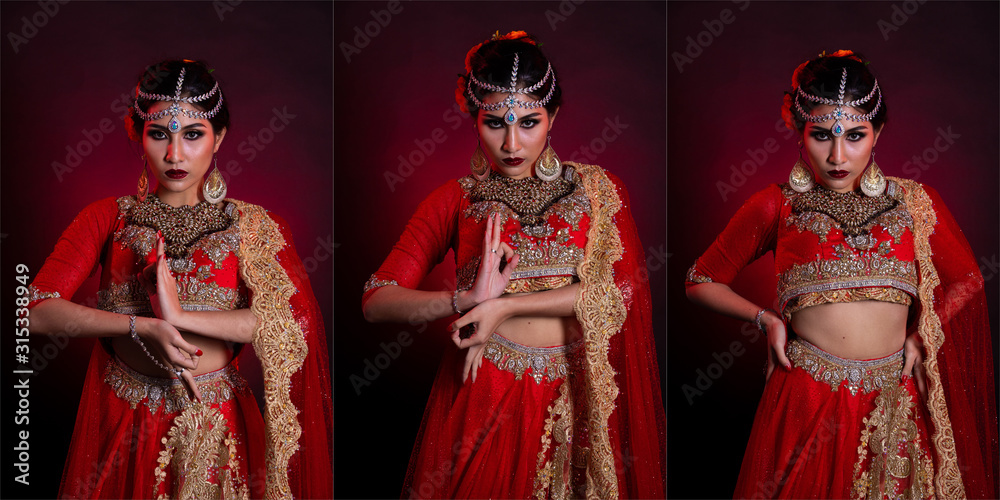 Indian beauty face big eyes with perfect wedding Stock Photo | Adobe Stock