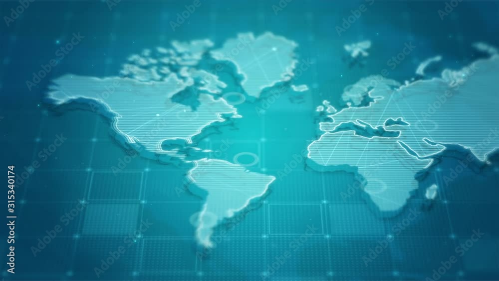World map digital technology concept,Business networking background,Map ...