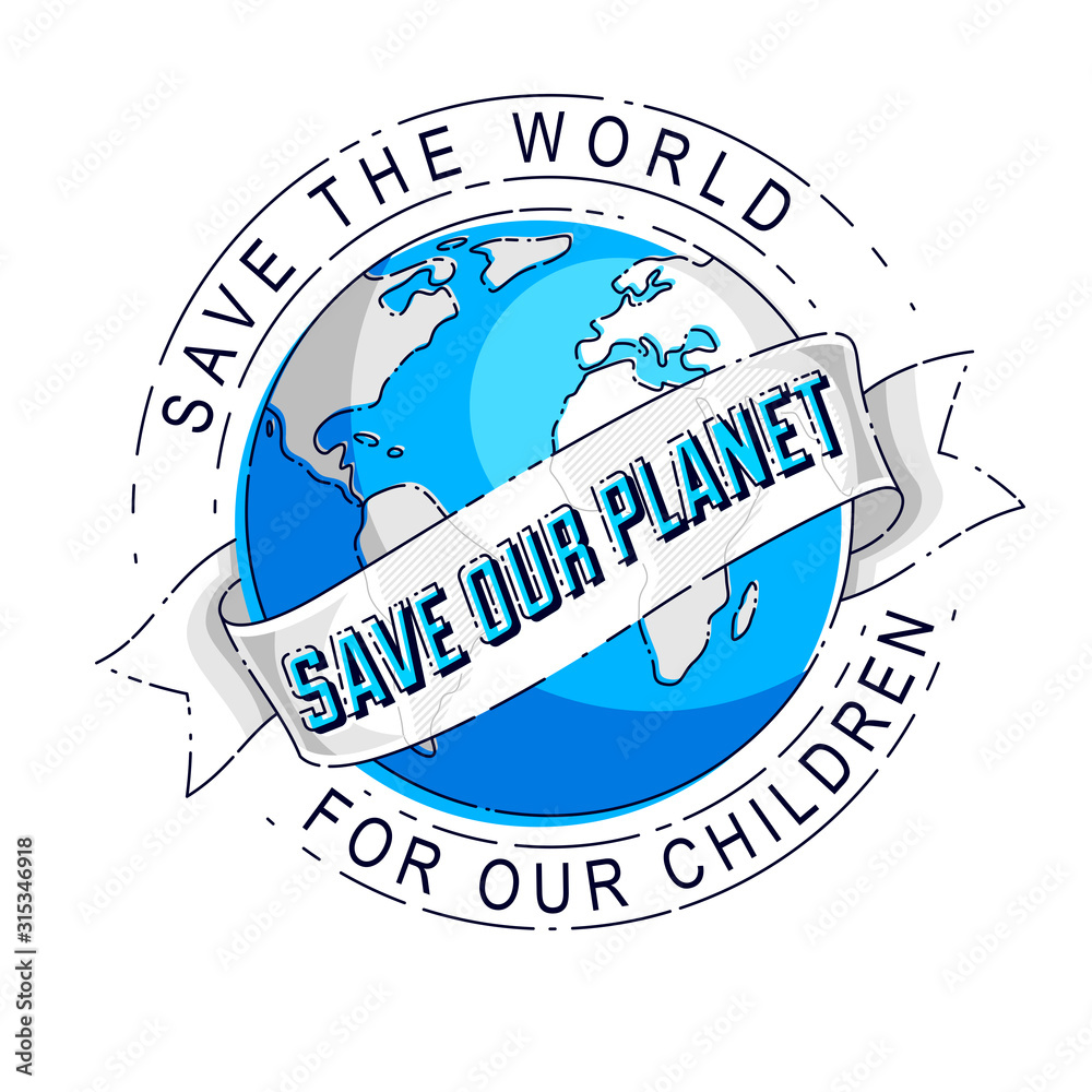 World international Earth Day concept, eco ecology, climate changes ...