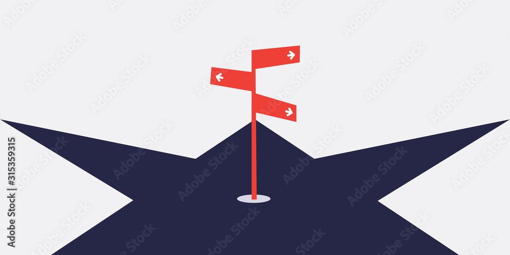 Choose the Best Direction - Business Decision Design Concept with ...