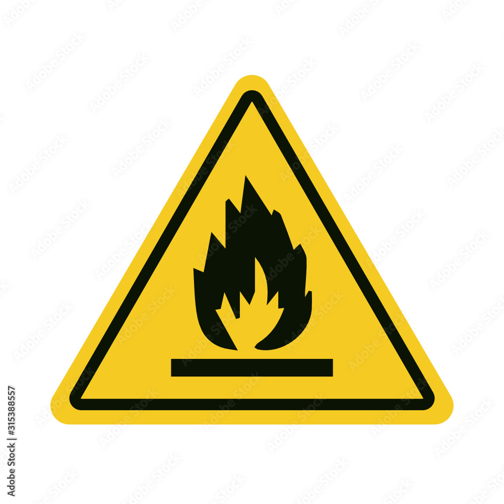 ISO 7010 W021 Stock Vector | Adobe Stock