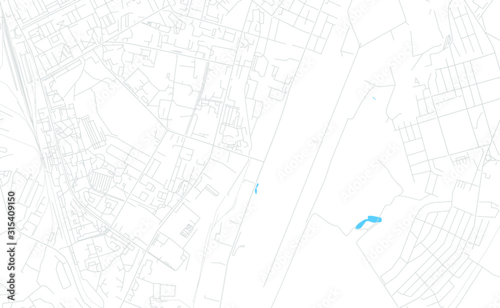 Fototapeta mapa świata dla dzieci Syktyvkar, Russia bright vector map ...