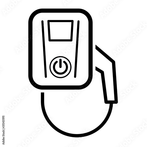 gz675 GrafikZeichnung - german: Ladestation für Elektroautos ...