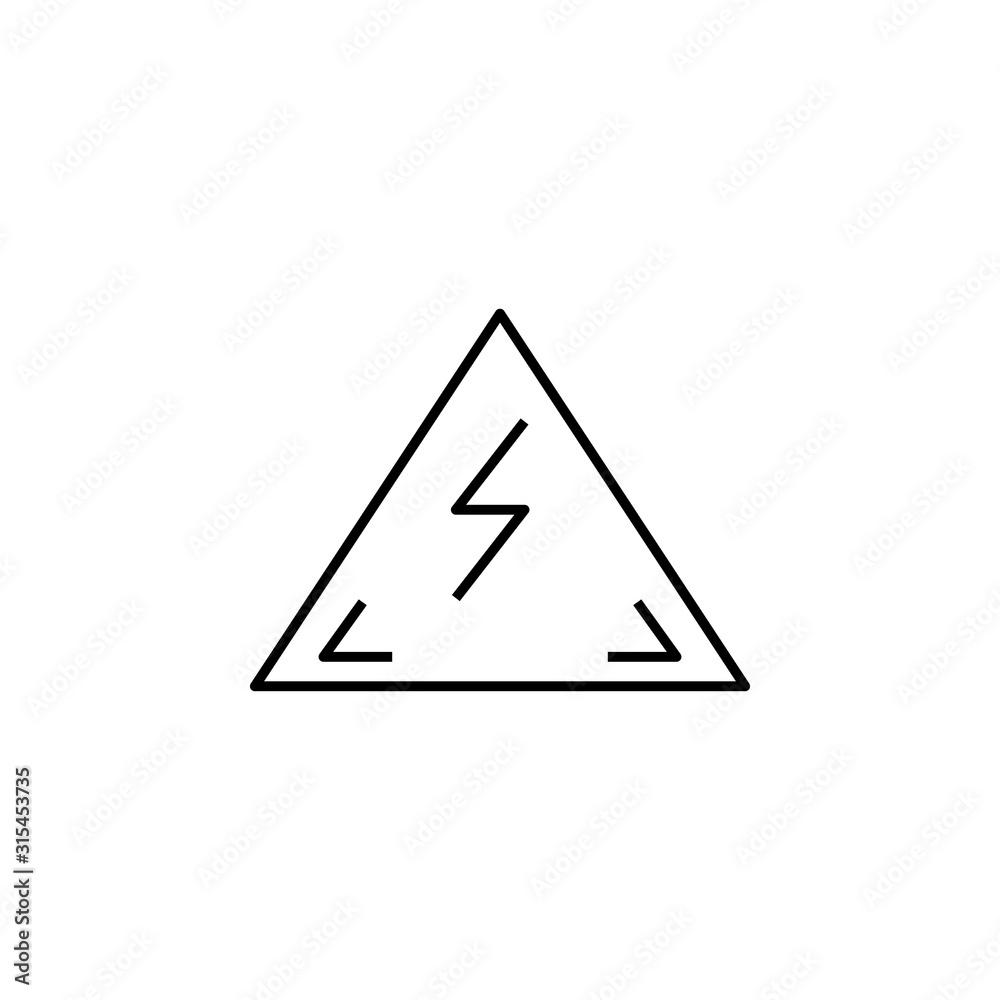 bolt line icon. Elements of energy illustration icons. Signs, symbols ...