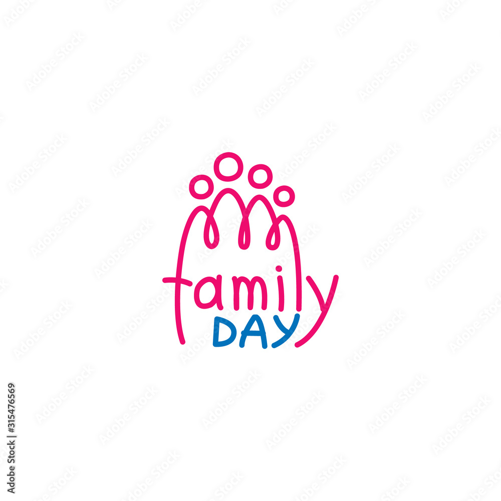 Family Day Logo vector template eps for your company and industry ...
