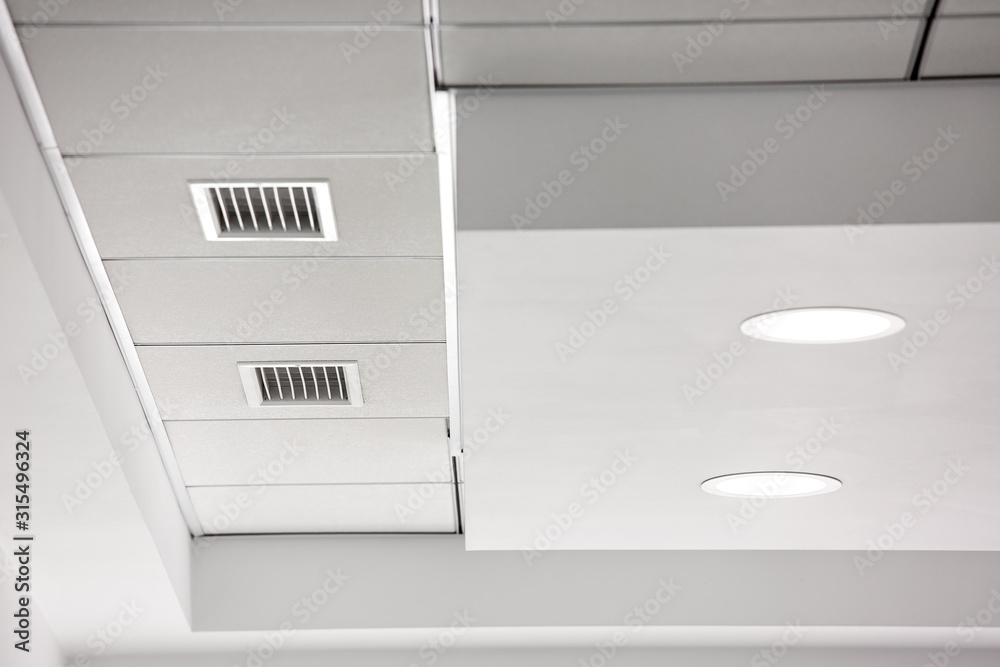 Foto de multi-level ceiling with three-dimensional protrusions and a ...