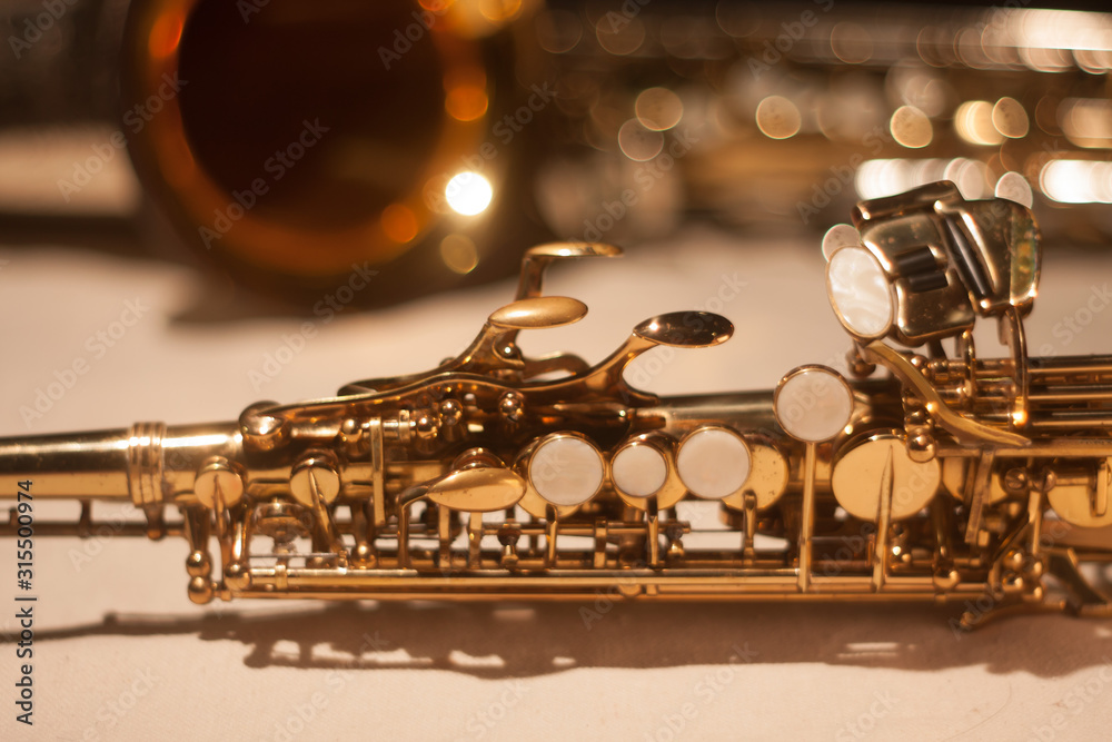 Saxophone Keys Close Up