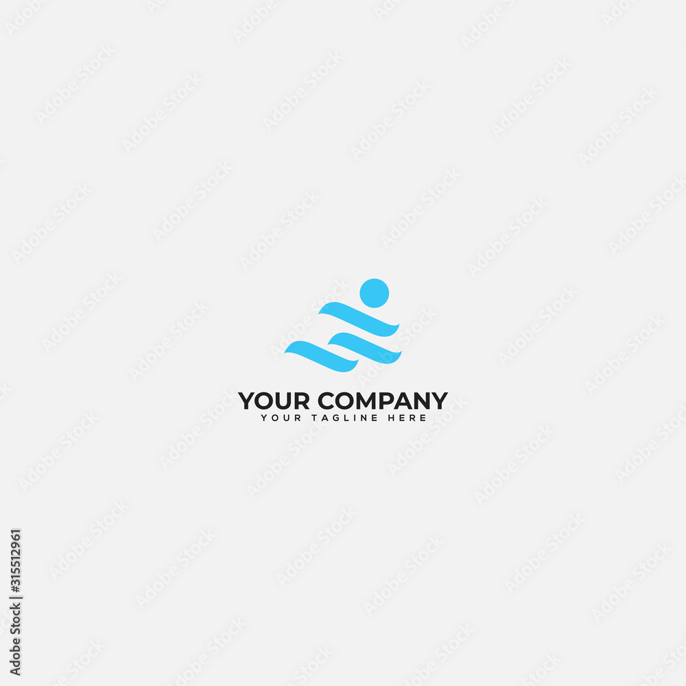 moving people logo, active logo, movement logo Stock Vector | Adobe Stock