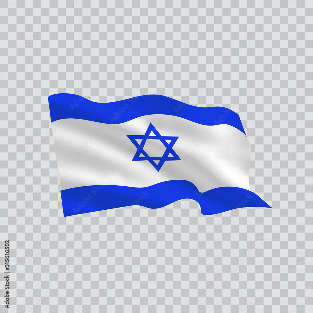 flag of israel country on transparent background Stock ベクター | Adobe Stock
