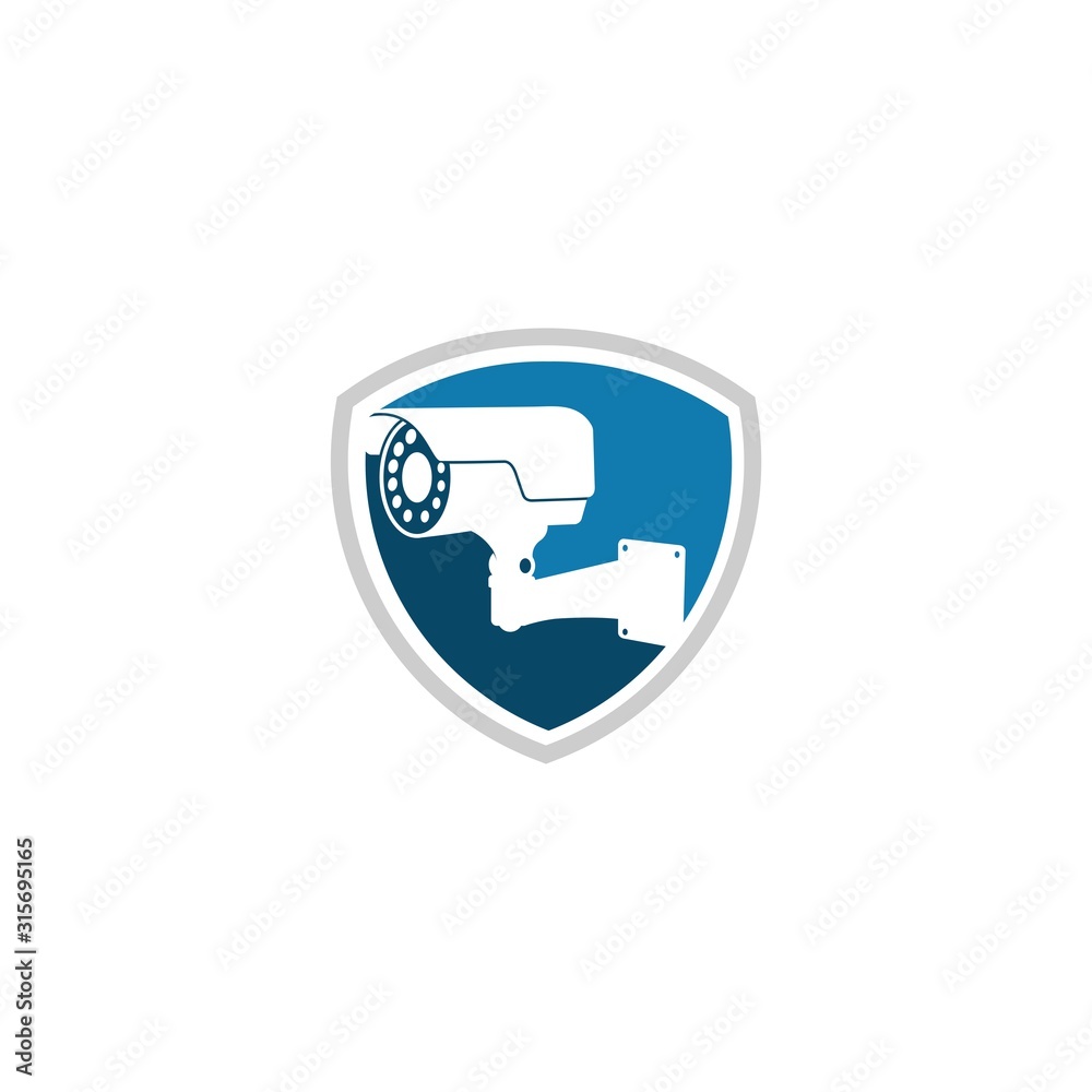 CCTV Security Camera Logo, vector Illustration Stock Vector | Adobe Stock