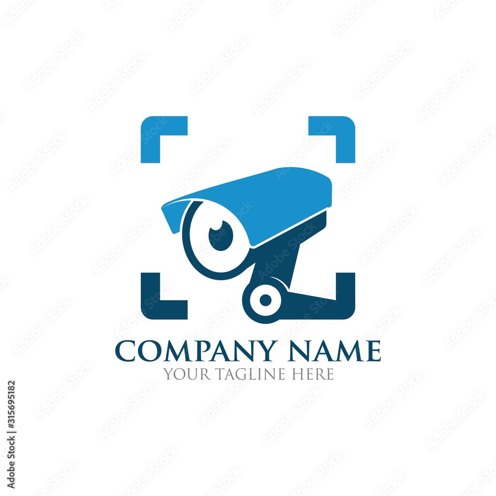 CCTV Security Camera Logo, vector Illustration Stock Vector | Adobe Stock