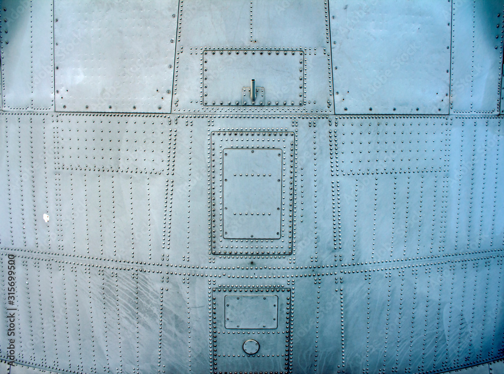 Heavy Airplane Fuselage Metallic Texture Background Stock Photo | Adobe ...