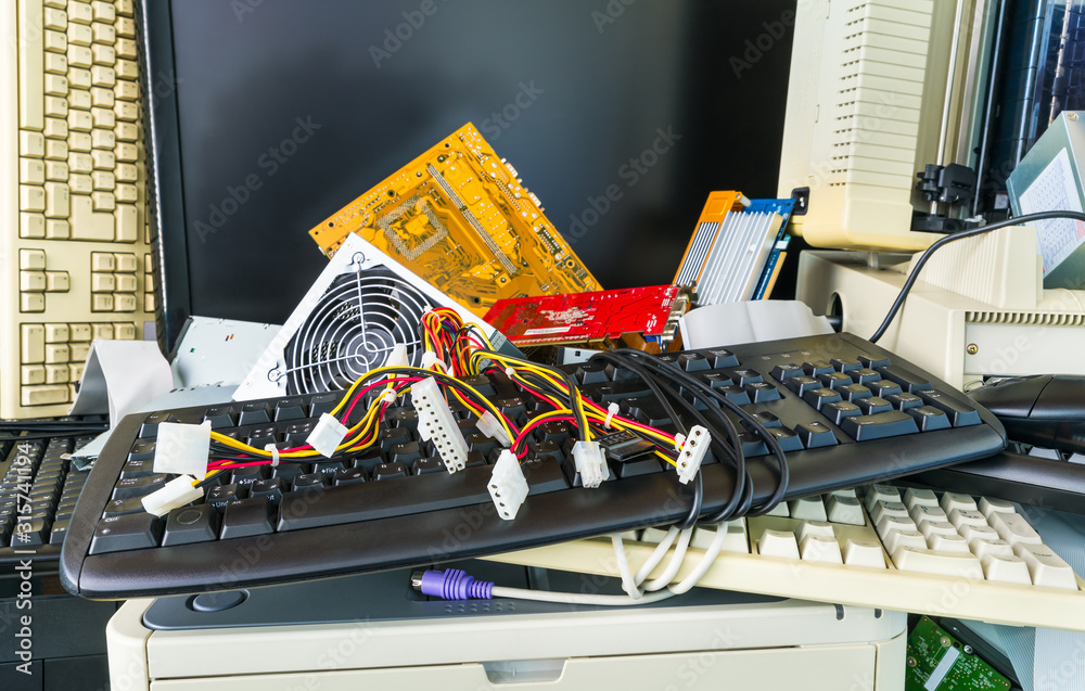 Pile Of Computer Parts