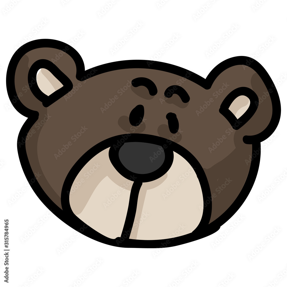 Clipart Teddy Bear Face