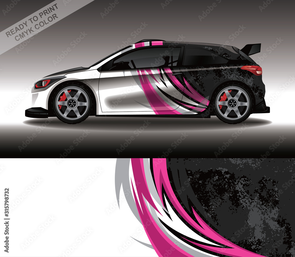 Photo & Art Print Car wrap decal design vector, custom livery race ...