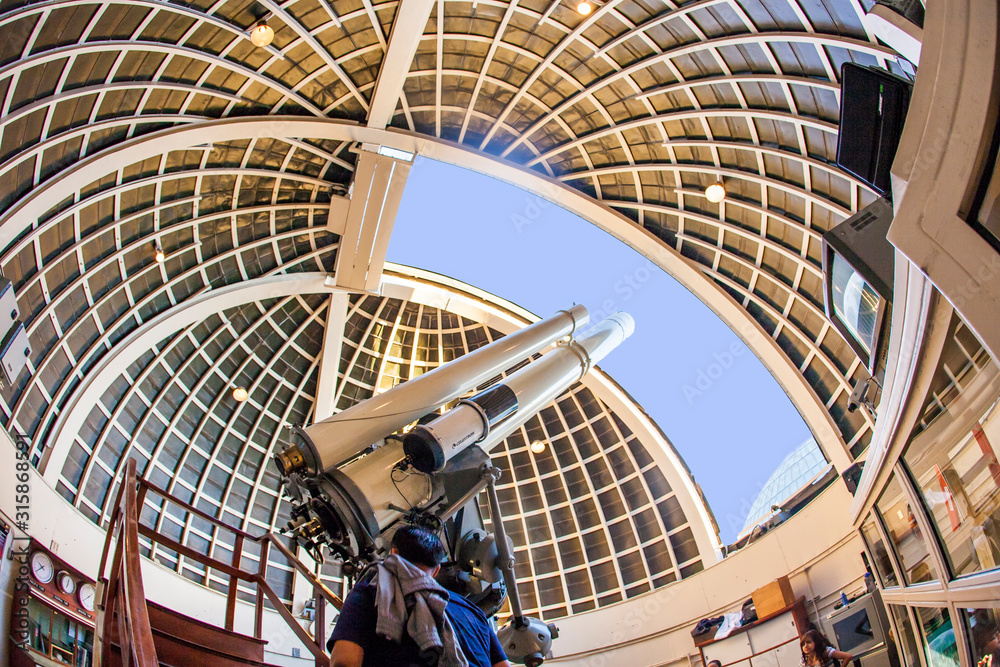 famous Zeiss telescope at the Griffith observatory Stock 写真 | Adobe Stock
